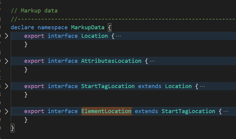 BUG：@types/jsdom，/node_modules/parse5/lib"' has no exported member 'ElementLocation'.causes ...