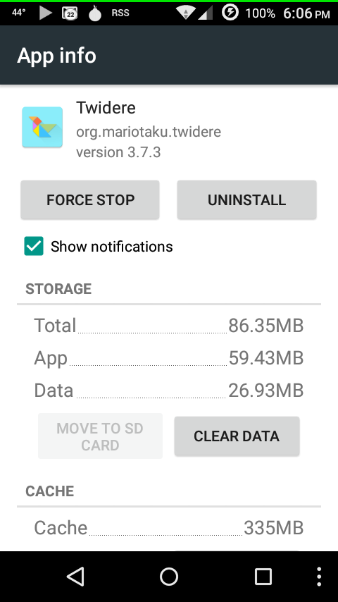 Cache Size Exceeds Limit · Issue #1037 · TwidereProject/Twidere-Android · GitHub