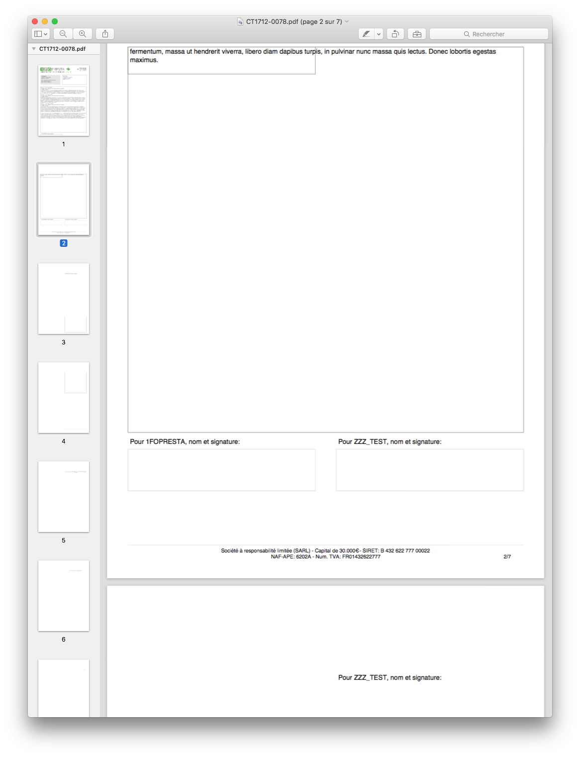 Bug: Bad layout with generated contract in pdf (default template strato ...