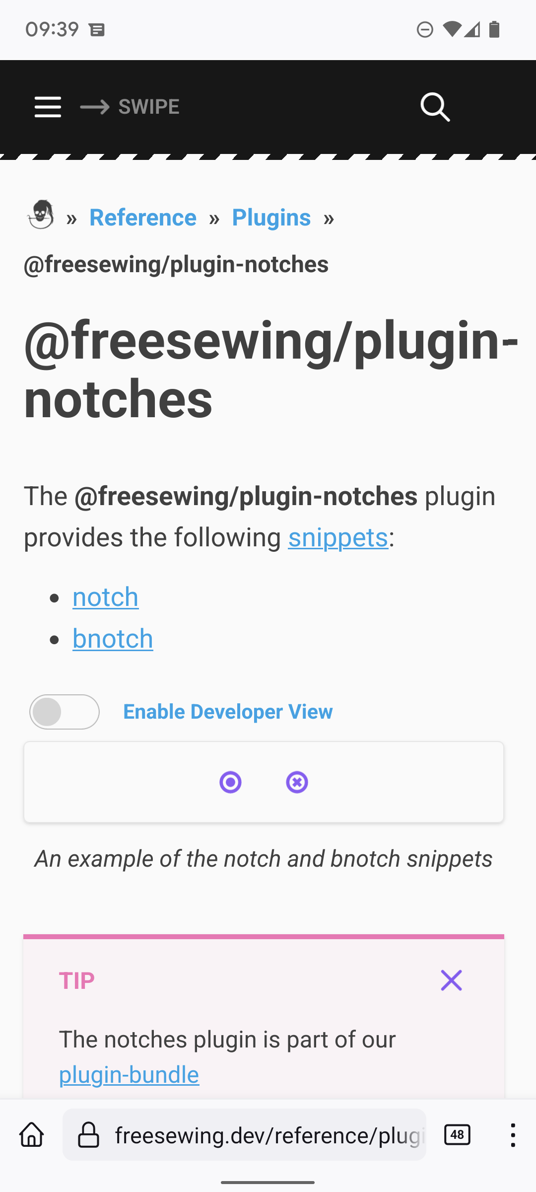 Notches Plugin Page Is Broken · Issue #2163 · freesewing/freesewing · GitHub
