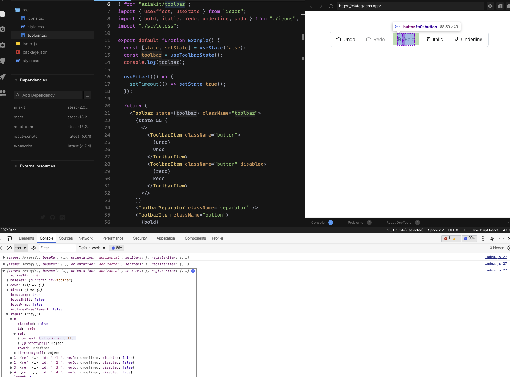 Collection Items are not correctly ordered when adding items from start · Issue #1747 · ariakit ...