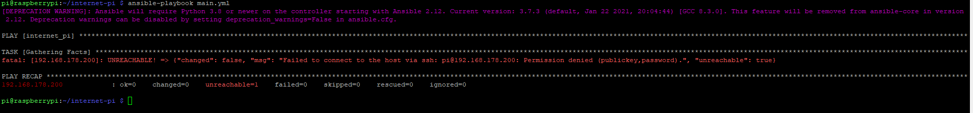 Error when running playbook · Issue #213 · geerlingguy/internet-pi · GitHub