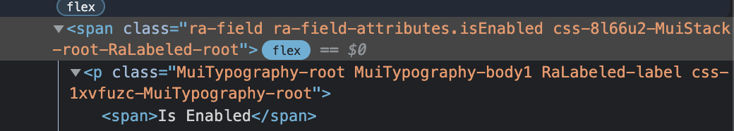 Ralabeled Classname Not Applied Properly