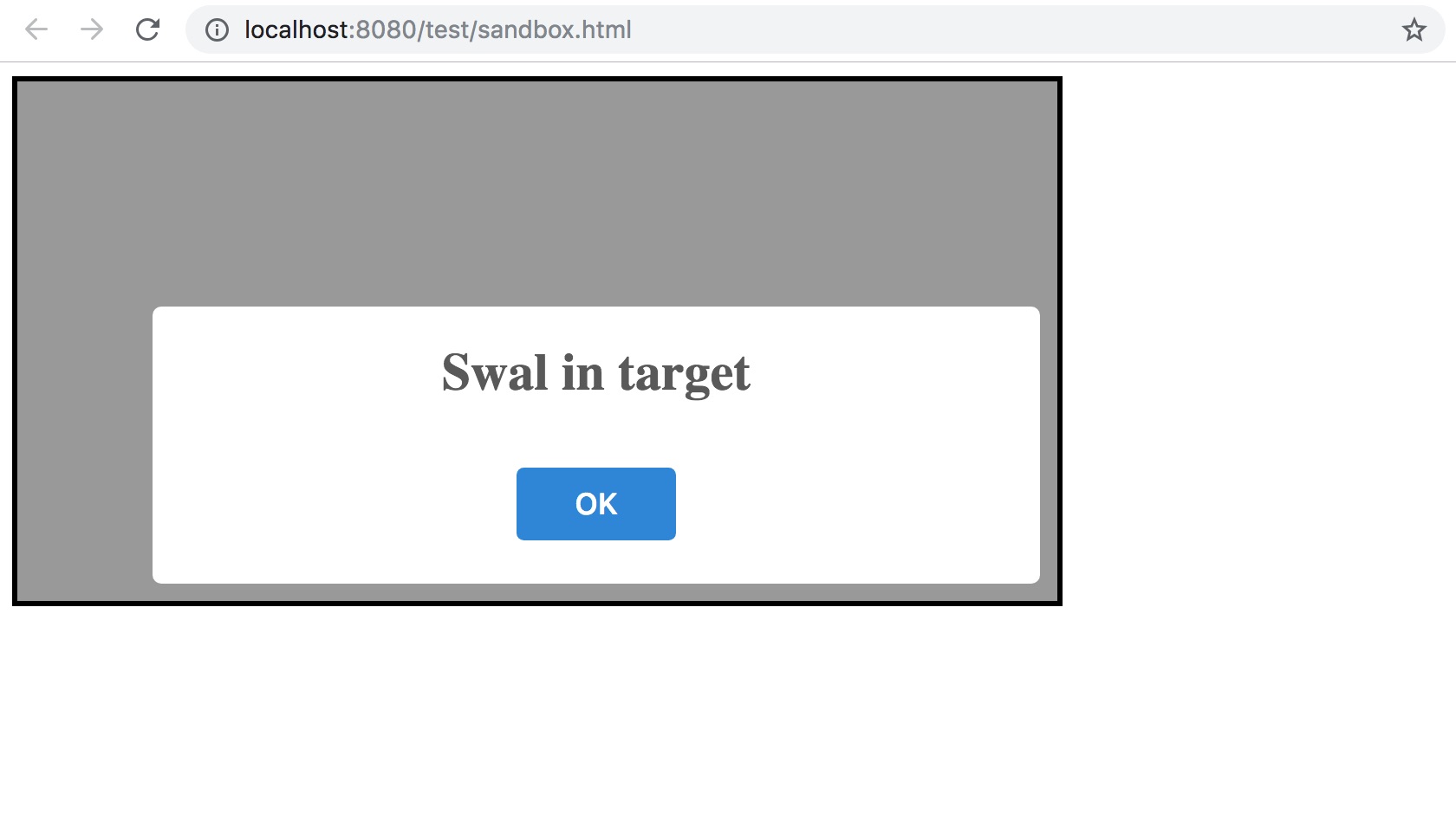 Fix for target element by gverni · Pull Request #1339 · sweetalert2 ...