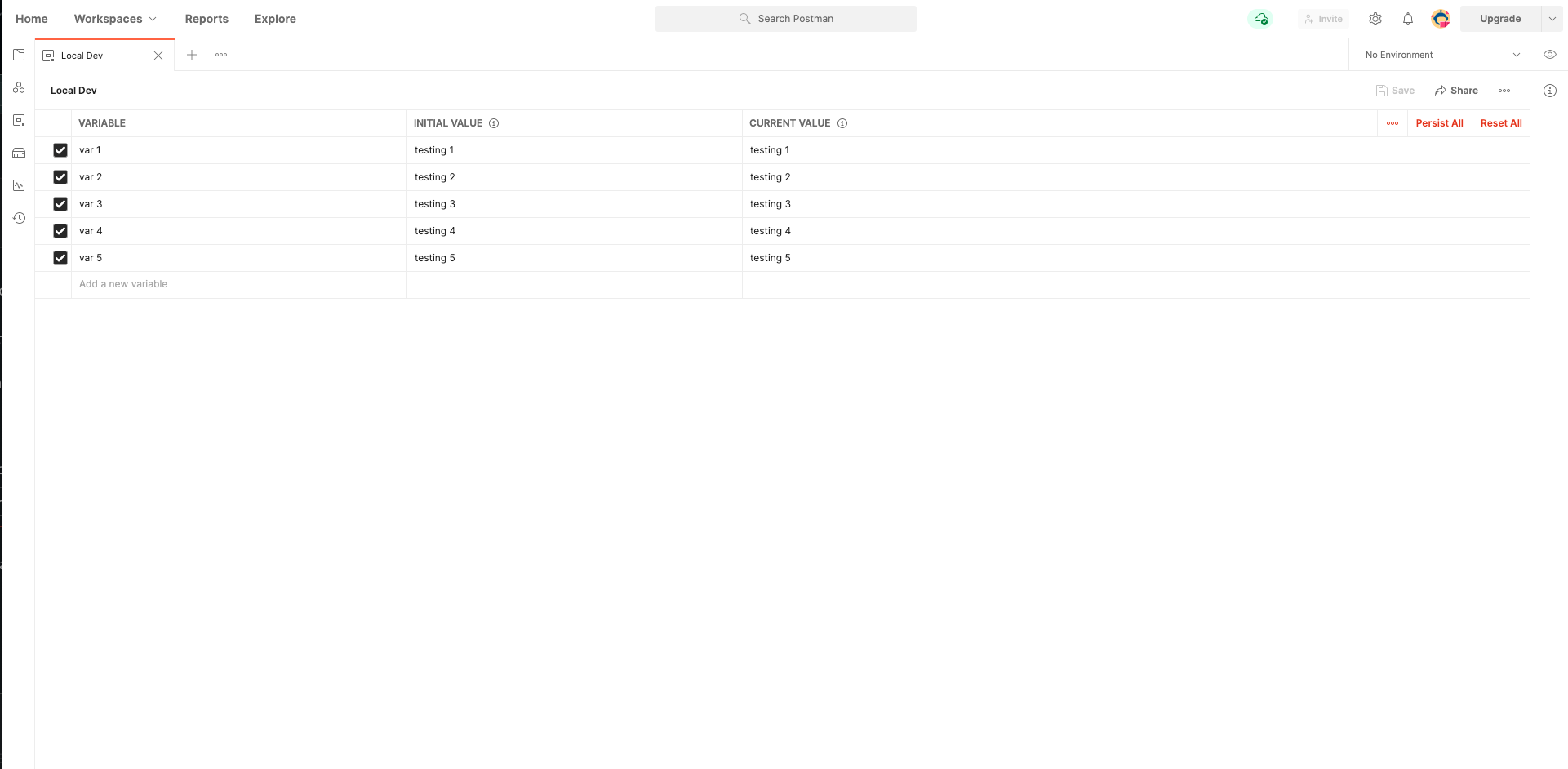 Full screen environment variables editor · Issue #6052 · postmanlabs ...