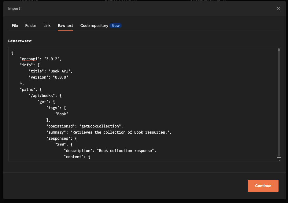 Importing a valid OpenAPI 3 document fails · Issue #9463 · postmanlabs/postman-app-support · GitHub