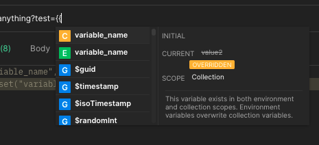 Postman uses environment variable instead of collection variable · Issue #10809 · postmanlabs ...
