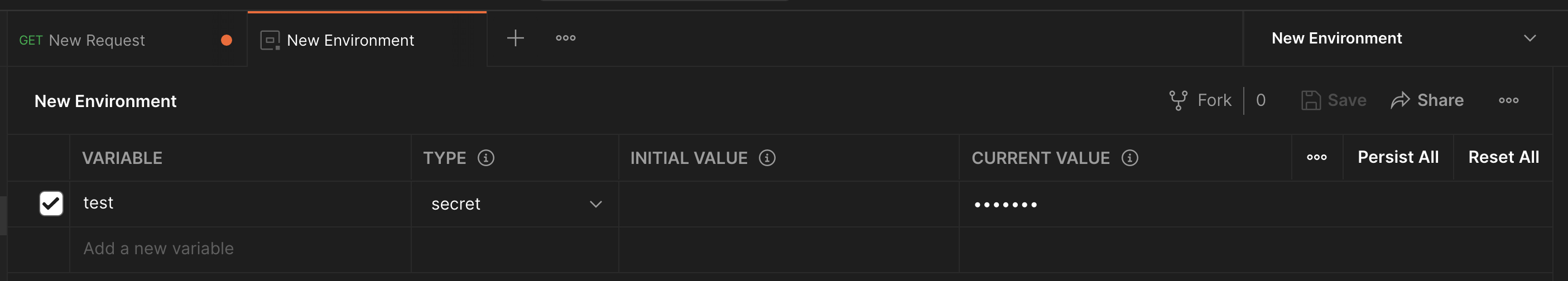 Secret Environment variables shown in plain text in request body (raw ...