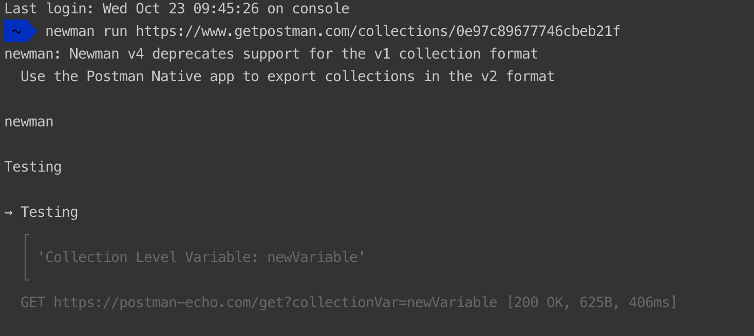 New Collection Variable Access Fails in Newman · Issue #7519 · postmanlabs/postman-app-support ...