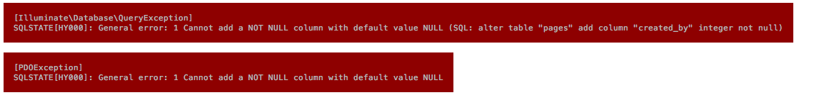 SQlite: migration failing · Issue #617 · BookStackApp/BookStack · GitHub
