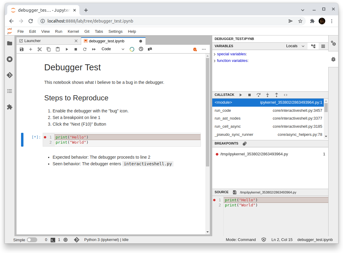 [Debugger] The "Next" Button Goes Into the Weeds · Issue #11802 ...