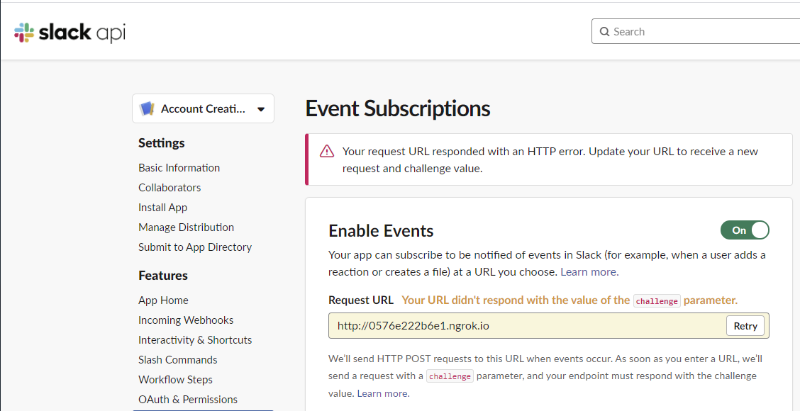 Unable to subscribe to events · Issue #145 · slackapi/bolt-python · GitHub