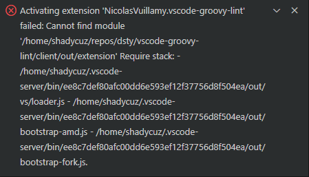 vscode module is deprecated · Issue #120 · nvuillam/vscode-groovy-lint · GitHub