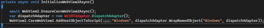 CoreWebView2.AddHostObjectToScript throws System.Exception · Issue #2529 · MicrosoftEdge ...