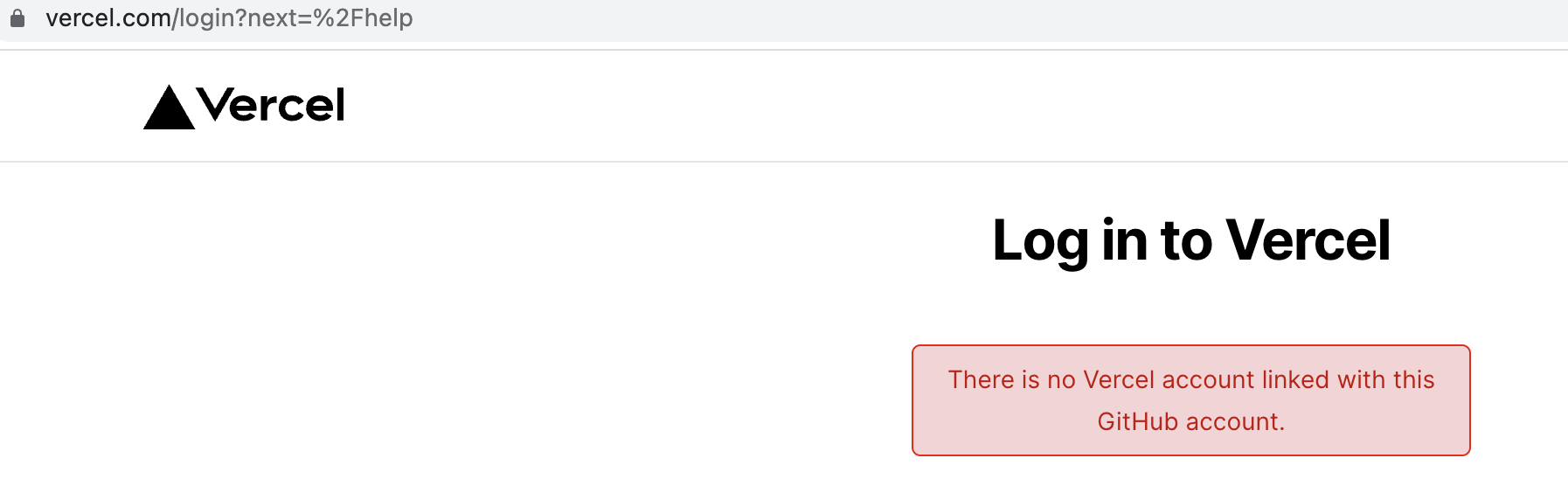 Account not found. · vercel · Discussion #1736 · GitHub