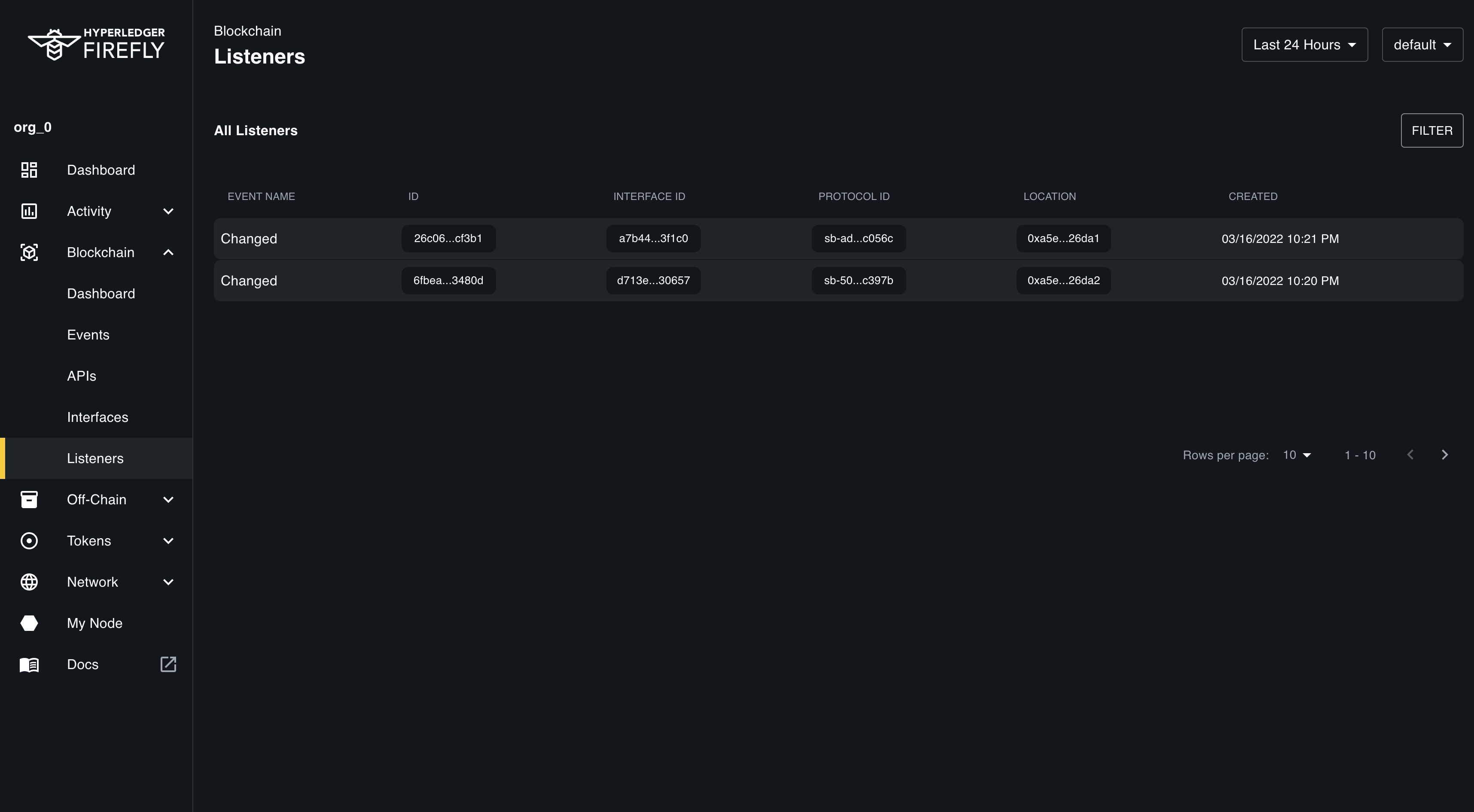 Blockchain Pages - v1.0 · Issue #107 · hyperledger/firefly-ui · GitHub