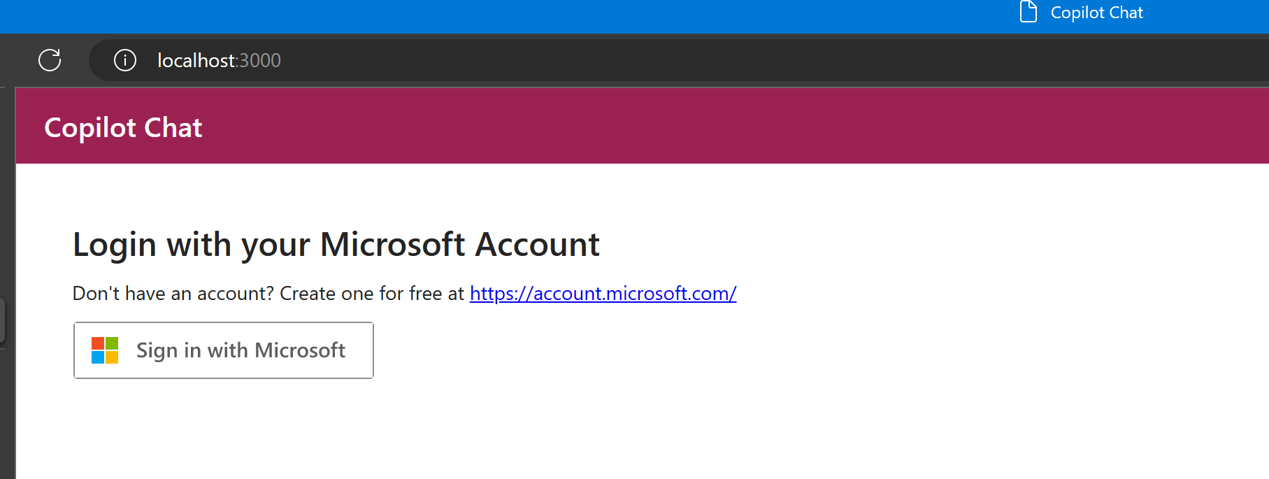 Copilot Chat-cannot go to Chat Page from Login Page after AAD login ... Copilot Chat-cannot go to Chat Page from Login Page after AAD login ...