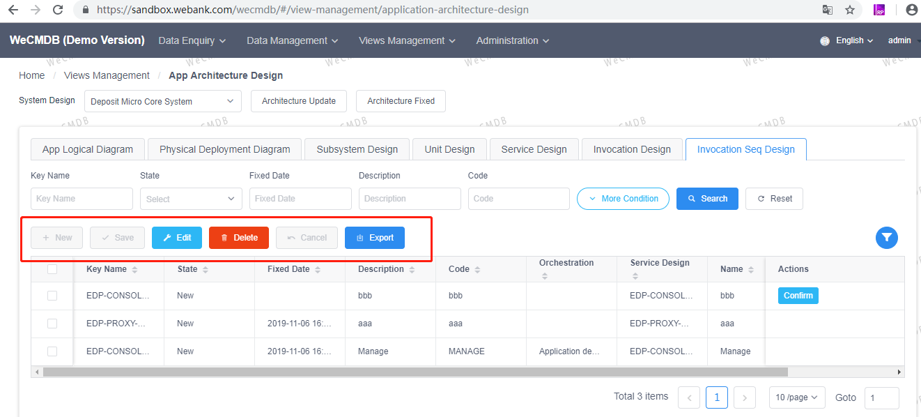 切换tab后CI数据的操作按钮状态不正常 · Issue #416 · WeBankPartners/we-cmdb · GitHub