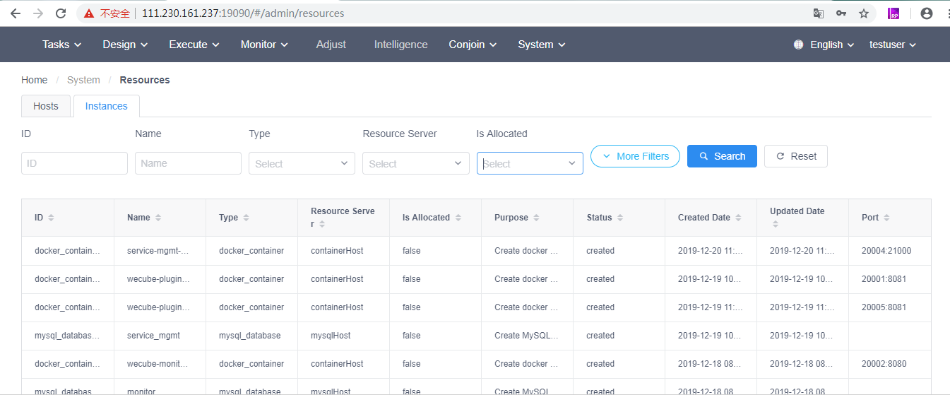 系统-资源管理的实例页面根据“”是否分配“”过滤查询无数据返回 · Issue #1137 · WeBankPartners/wecube-platform · GitHub
