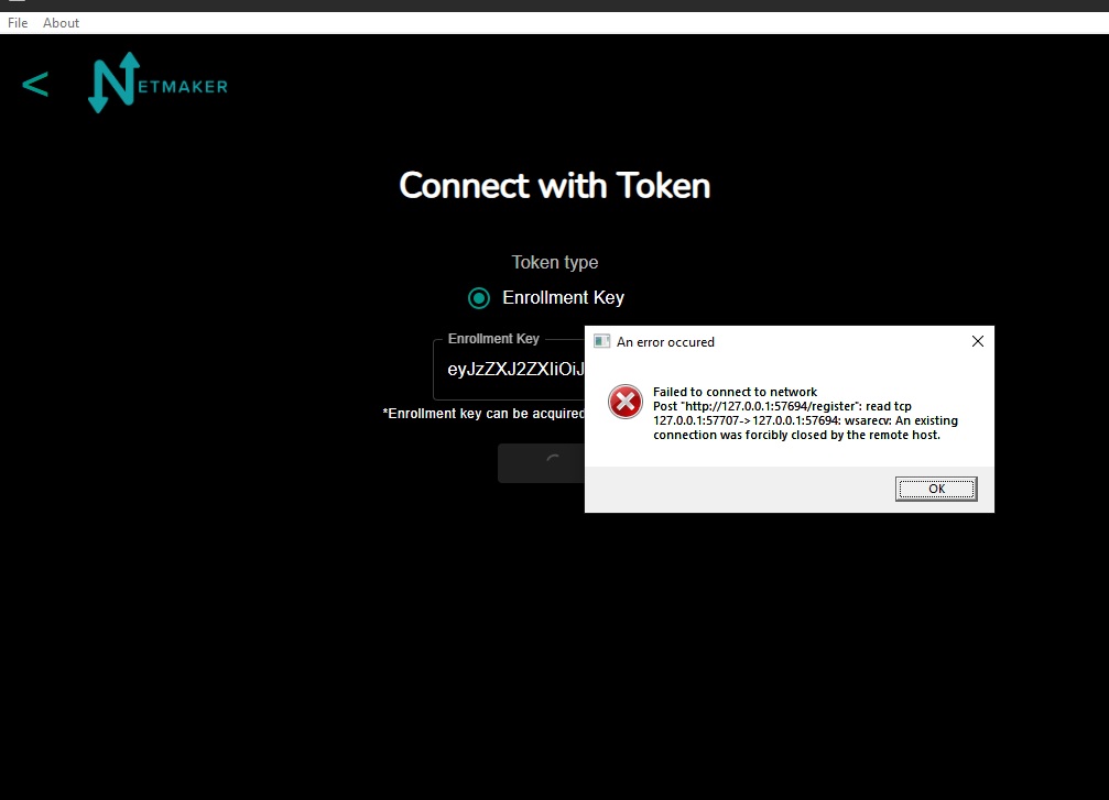 Netclient on Windows 10 Failed to connect to network · Issue #441 · gravitl/netclient · GitHub