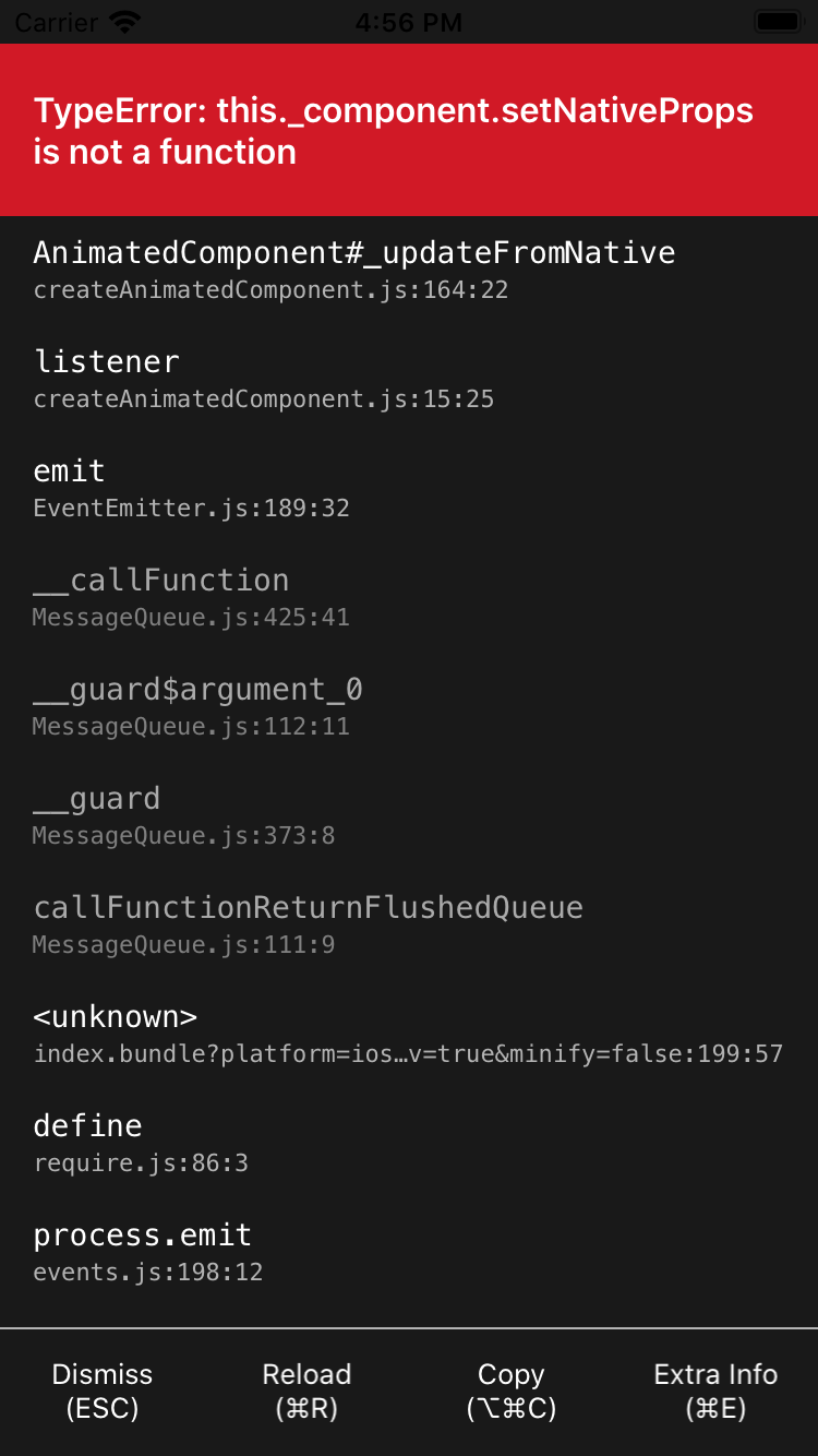Warning onReanimatedPropsChange · Issue #775 · software-mansion/react ...