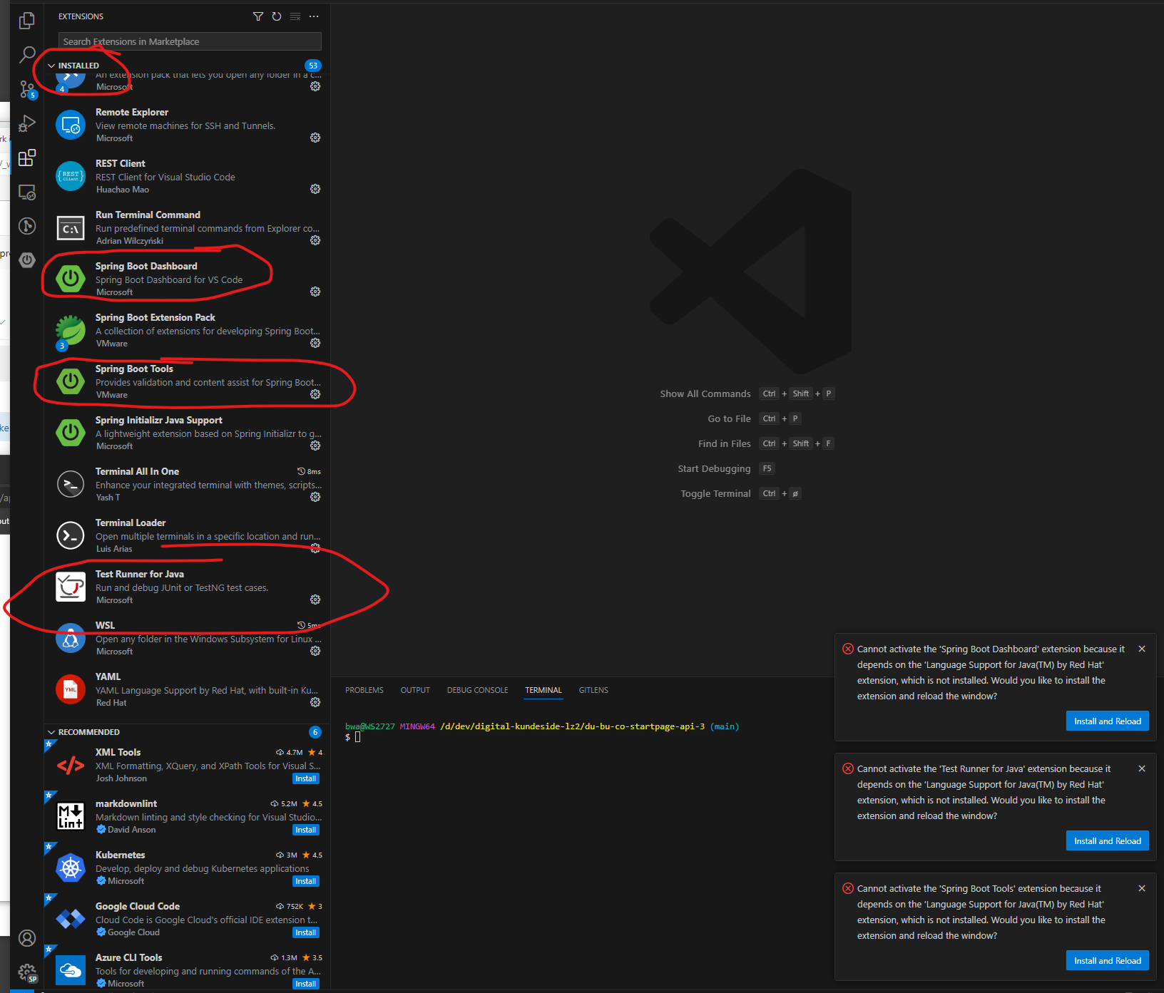 When using Profiles, a lot of Extensions is not loaded · Issue #180676 · microsoft/vscode · GitHub