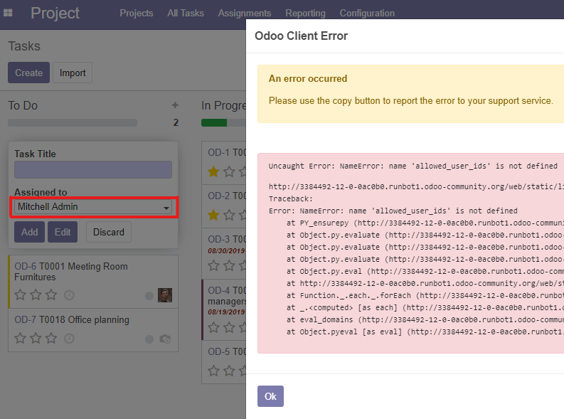 [12.0][BUG] project_hr: Error when trying to create a new task from ...