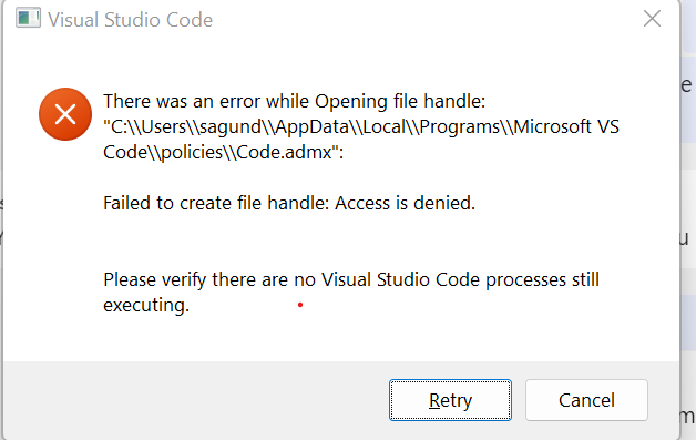 Not able to update VSCode Version · Issue #152825 · microsoft/vscode ...