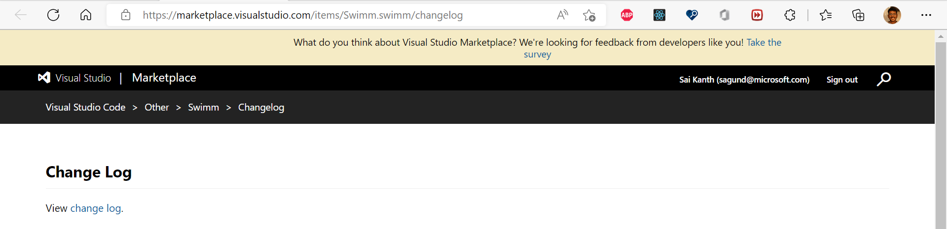 The README.md in the marketplace is not updating for Swimm.swimm · Issue #431 · microsoft ...