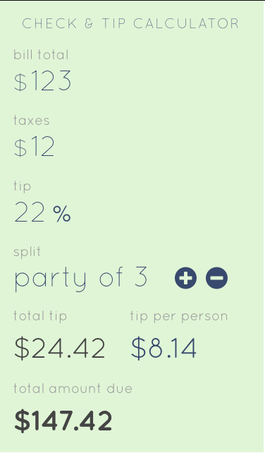 GitHub - futurethang/React-Tip-Calculator: A clean, intuitive tip calculator for web or mobile ...