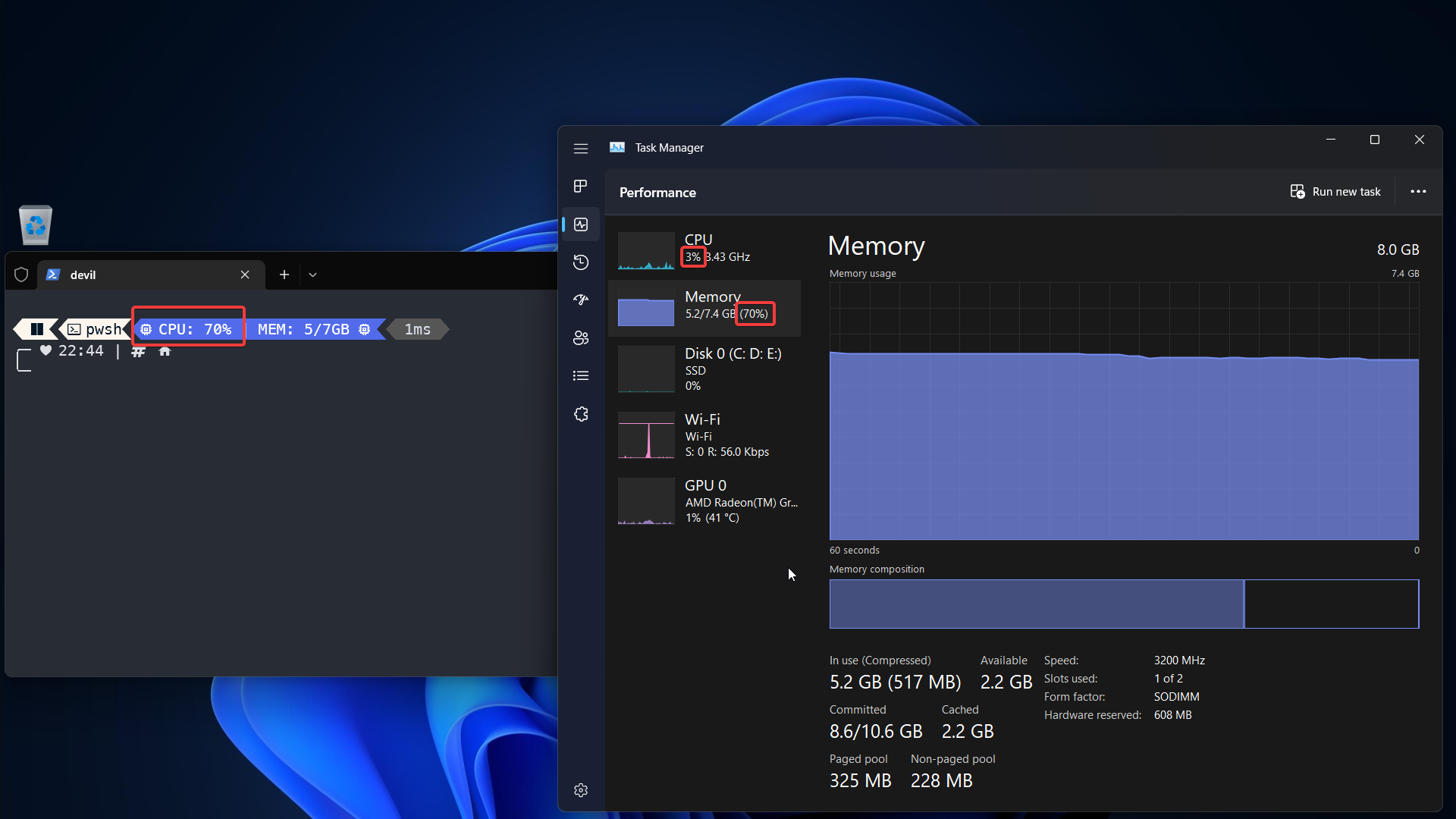 Theme CPU counter shows RAM usage instead of CPU usage · Issue #3404 ...