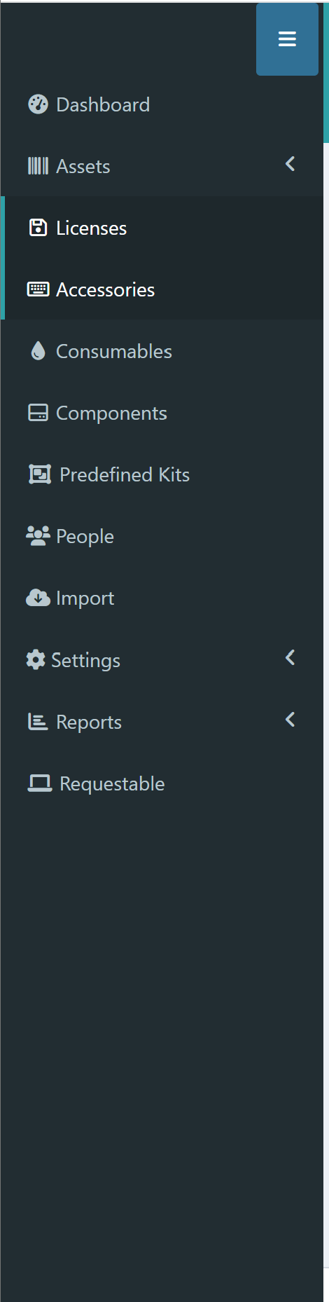 Unclickable Assets button while the browser is only half its normal ...