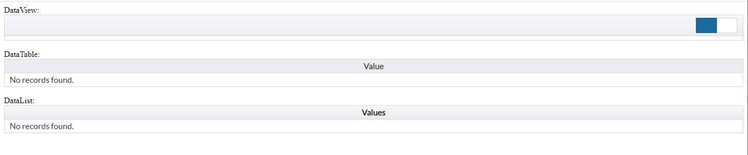DataView: "No records found." message missing if the DataView has no elements · Issue #6876 ...