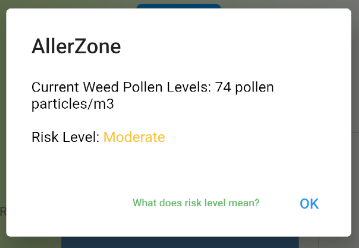 GitHub - tootyta/AllerZone: An informative yet simple app that provides ...