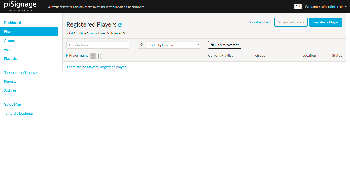 License issue... Player not showing under Registered player.... · Issue ...