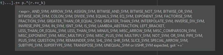and "where" operator marked as syntax error in the IDE with unhelpful error message · Issue #468 ...