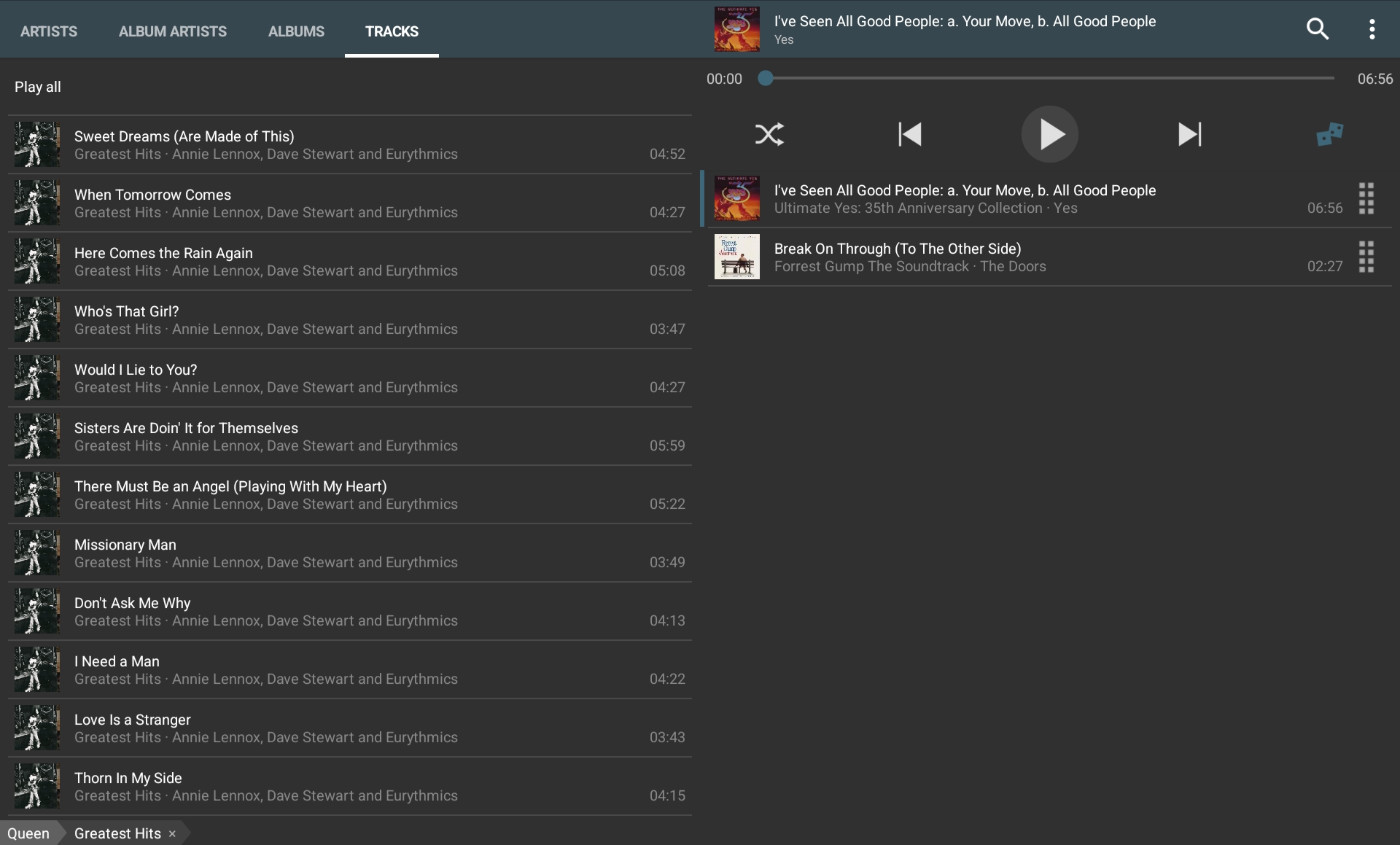 Albums by different artists with the same title are treated as the same ...