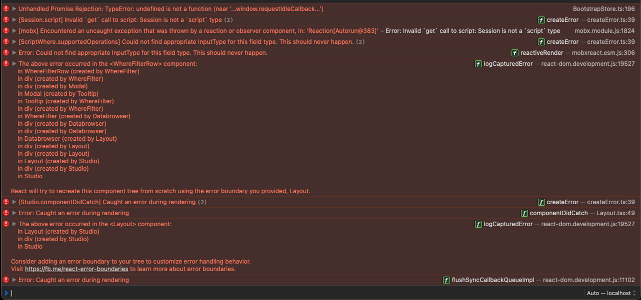 Blank screen when trying to filter a string field · Issue #510 · prisma/studio · GitHub