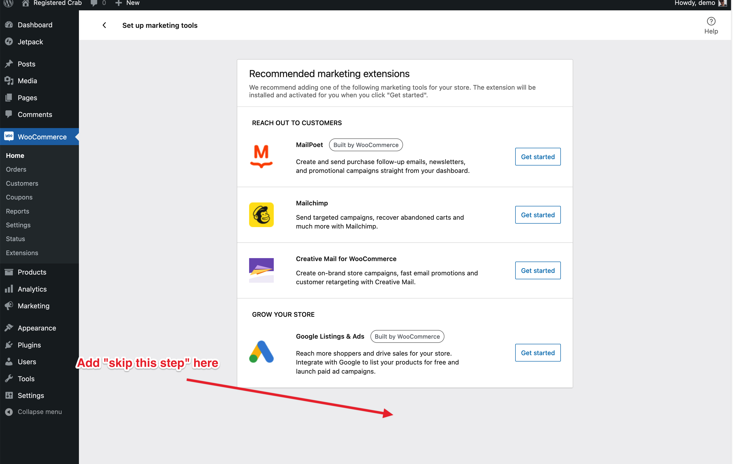 Is not possible to mark the marketing task as complete in the setup tasklist · Issue #32149 ...