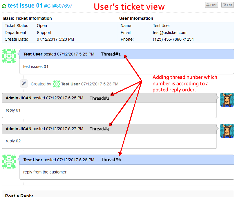 [Enhancement Request] Showing thread number for each posted reply · Issue #3895 · osTicket ...