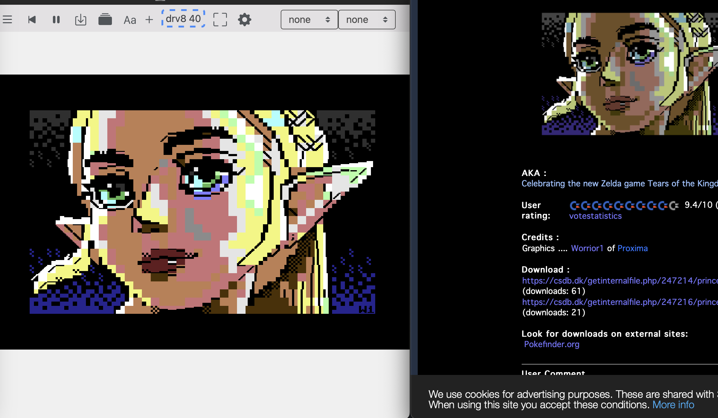 How does one drag a link from csdb.dk into the drop zone? · Issue #208 · vc64web/virtualc64web ...