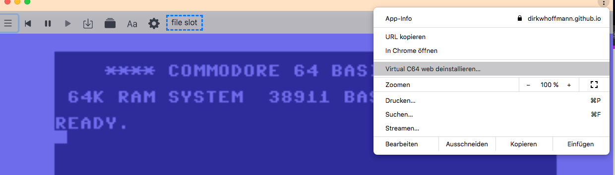 upgraded to progressive web app (PWA) · Issue #40 · vc64web/virtualc64web · GitHub