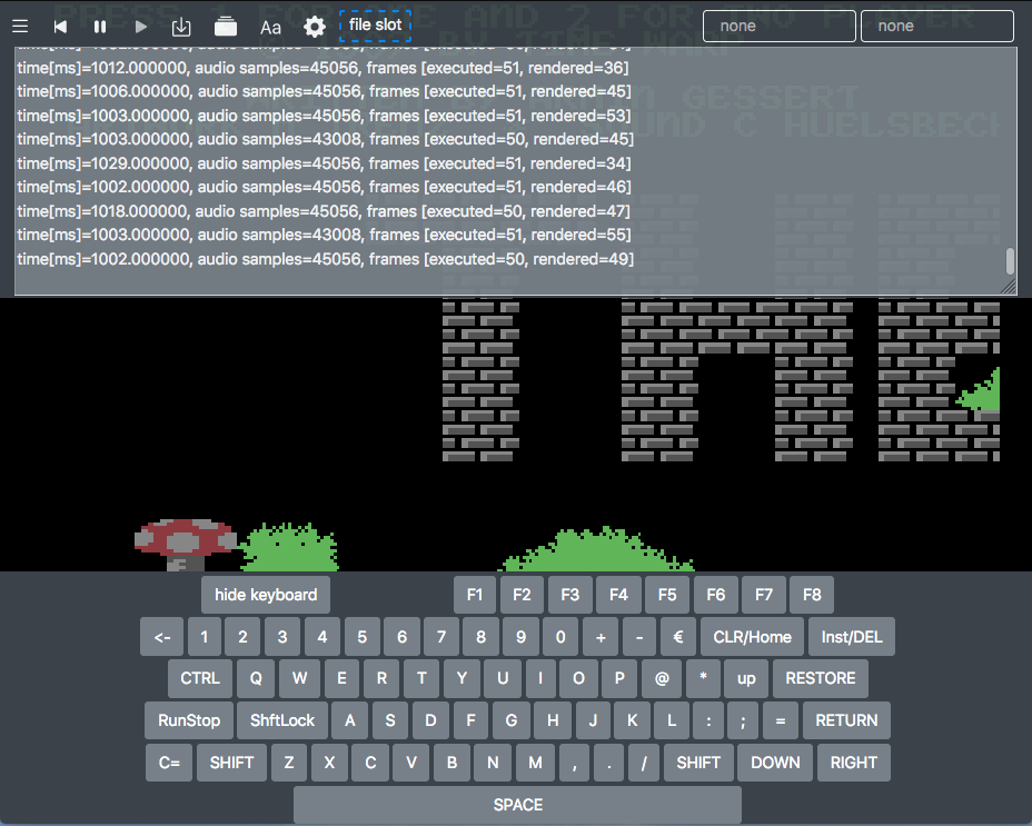 After restoring Giana Sisters snapshot, music stutters · Issue #44 · vc64web/virtualc64web · GitHub