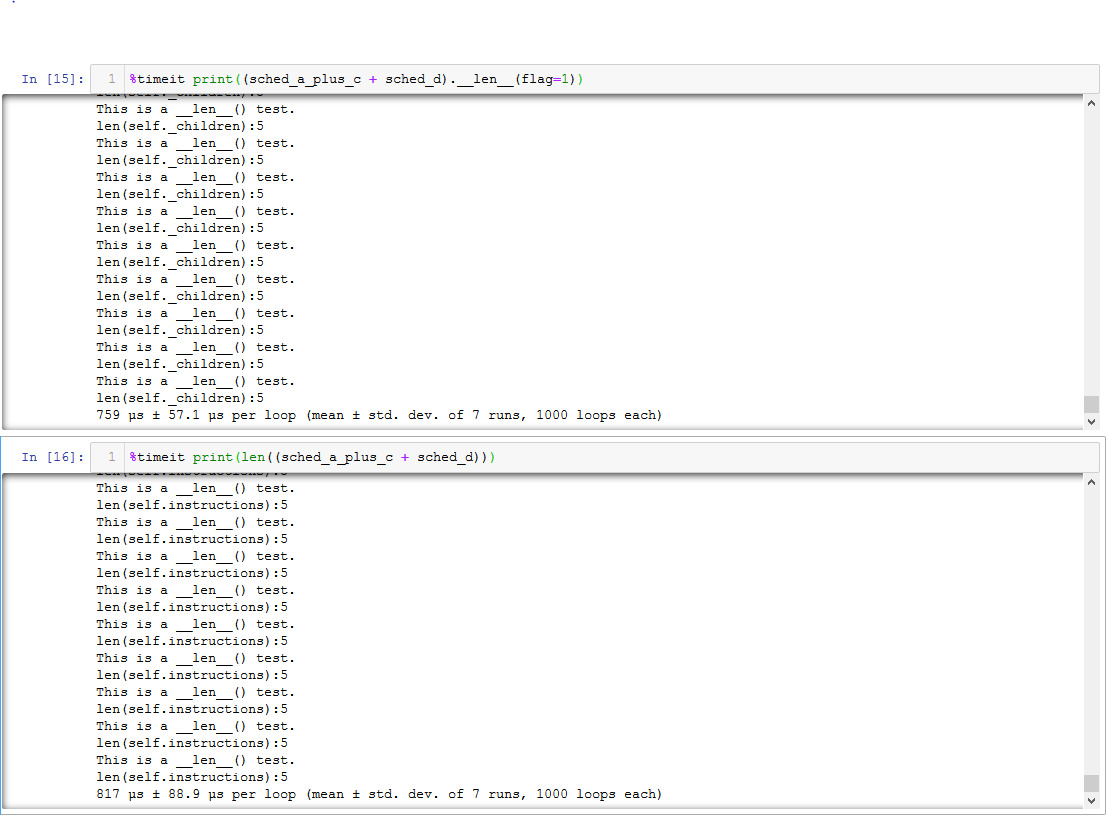 Pulse Schedule should have a __len__ attribute which returns its number ...