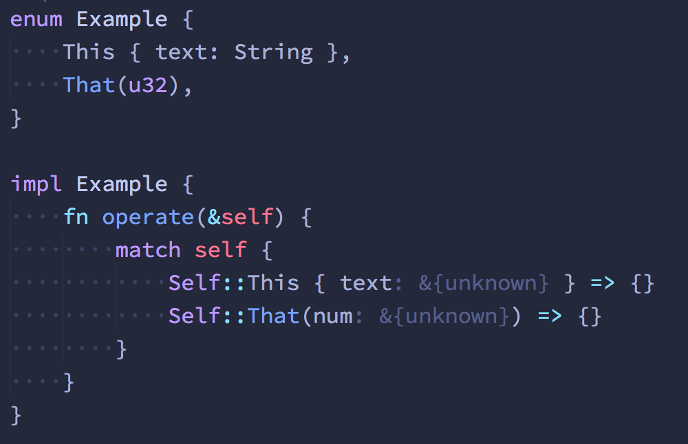 Using Self With Enum Shows unknown Type Even In The Simplest Case