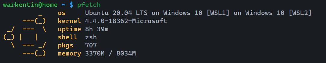Windows 10 [WSL1] · Issue #57 · dylanaraps/pfetch · GitHub