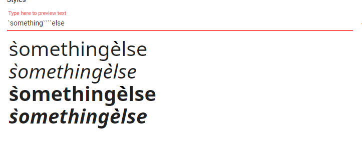 Noto Sans Does Not Render Backticks Correctly · Issue 404 · Fontsourcefontsource · Github