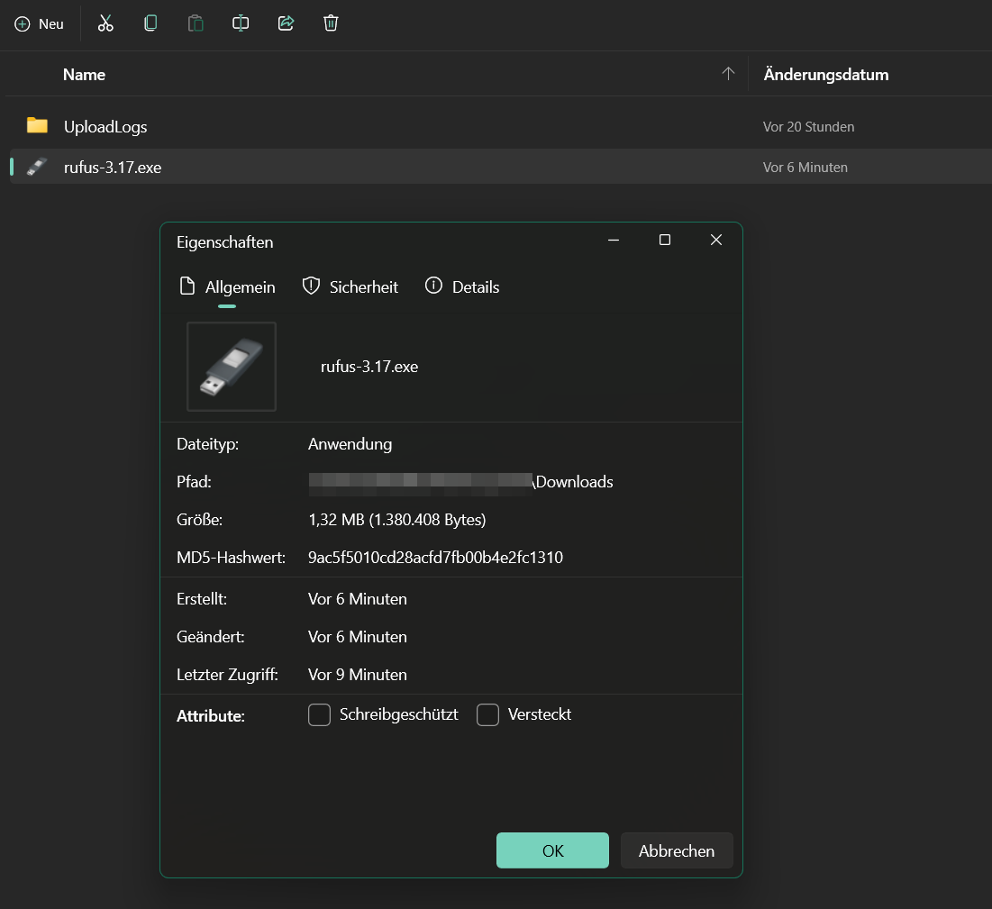 Feature: Add support for unblocking files from the properties window ...