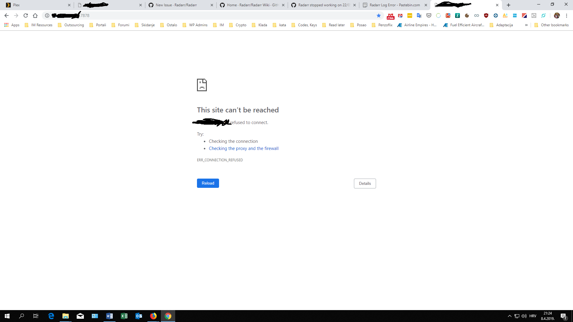 Connection refused - Radarr stopped working · Issue #3477 · Radarr/Radarr · GitHub