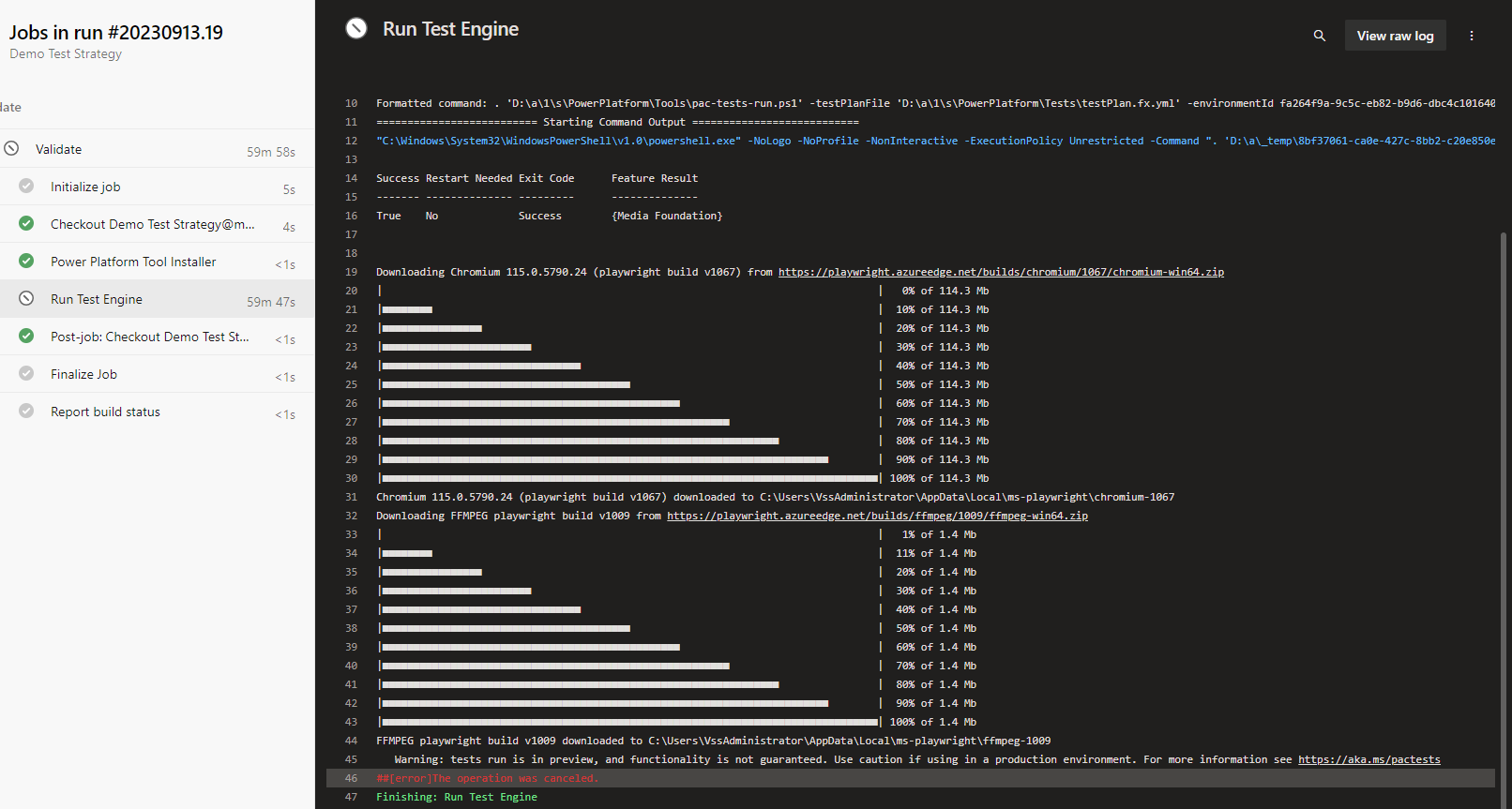 Unable to Run Test Engine in ADO Pipeline · Issue #307 · microsoft ...